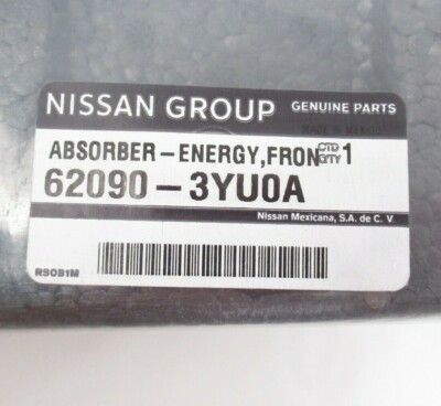 Genuine OEM Nissan 62090-3YU0A Front Bumper Energy Absorber 2016-2019 ...