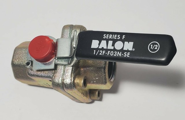 Balon Ball Valve 1/2" NPT 3000 PSI WP Series F Carbon Steel 1/2f-f03n ...