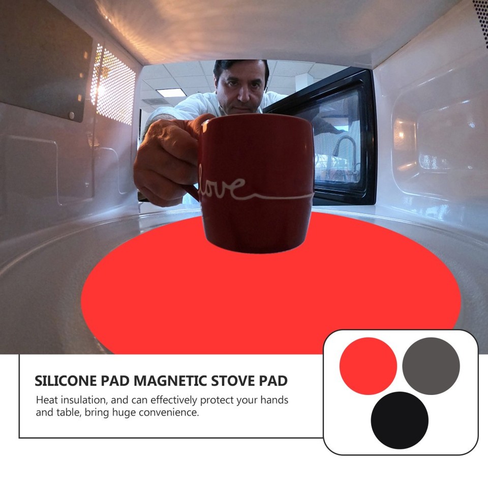 3Pcs Oven Mat Heat Resistant Microwave Oven Mat Non Stick Turntable ...