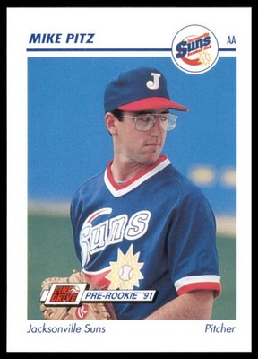 1991 Line Drive AA Mike Pitz #342 [Base] Jacksonville Suns | eBay