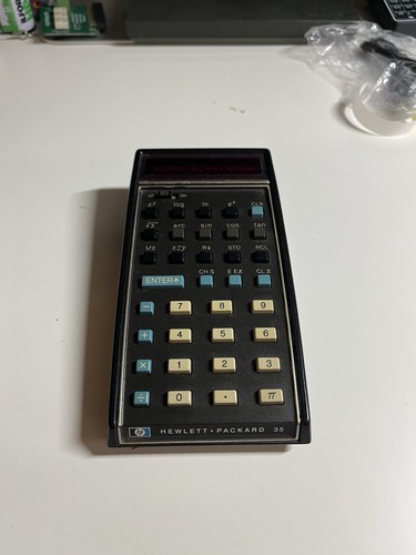 Hewlett Packard HP-35 Vintage Calculator with Charger And DIY battery ...