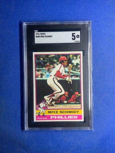 1976 Topps Mike Schmidt #480 SGC 5 Philadelphia Phillies Baseball Hall ...