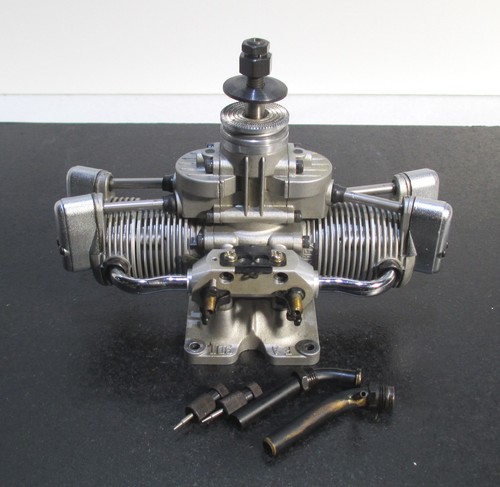 SAITO FA-90T 14.98cc flat twin 4 stroke glow engine for R/C airplanes ...