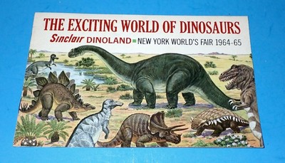 Sinclair Dinoland 1964-65 New York World's Fair World of Dinosaurs Book ...