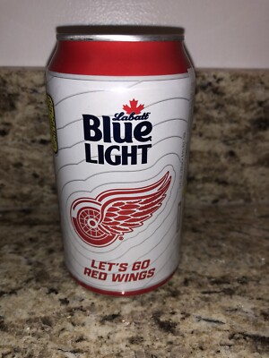 DETROIT RED WINGS Labatt's Blue LIGHT Beer Can - Empty / Used | eBay