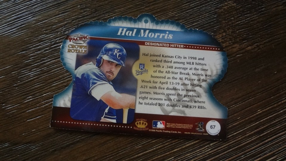 1998 PACIFIC HAL MORRIS # 67 CROWN CUT BASEBALL CARD | eBay