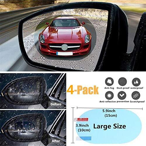 4 Pcs Car Side Rear View Mirror Waterproof Film Rainproof Coating ...