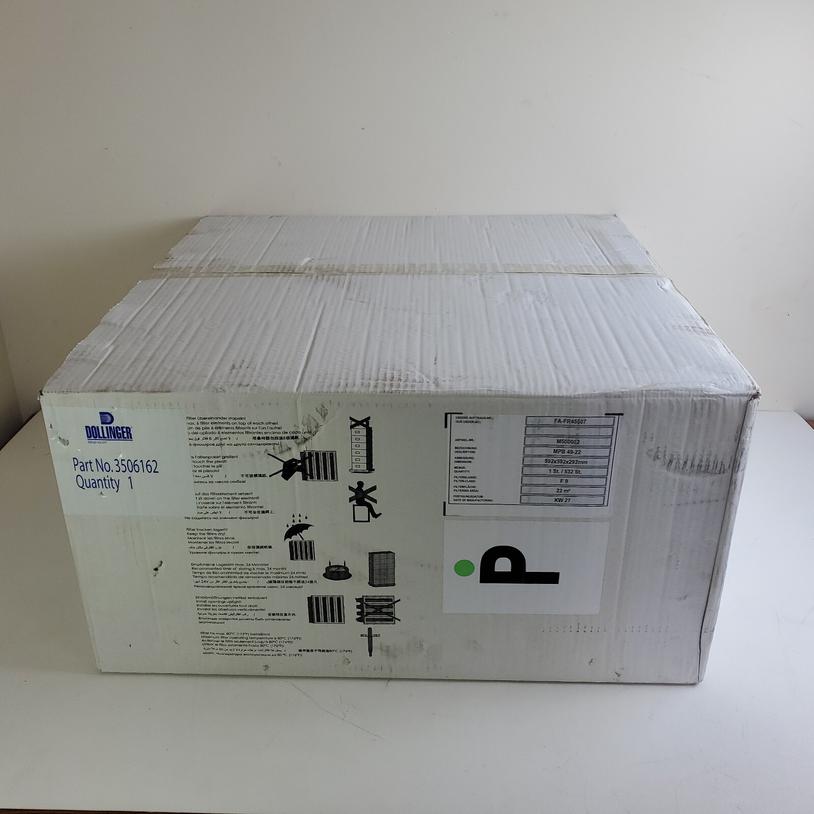 Dollinger 3506162 Filter Turbo Kleen M500002 MPB 49-22 | eBay