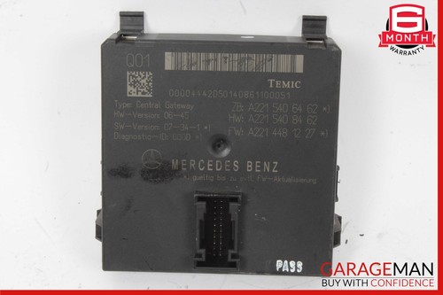 07-09 Mercedes W221 CL63 AMG S550 Central Gateway Control Module ...