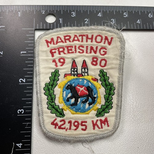 Vtg MARATHON FREISING 1980 Germany Patch (Hiking Walk Volkssport ...