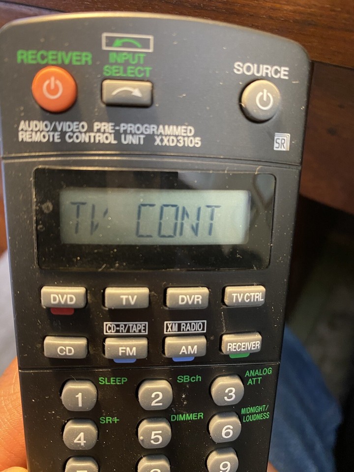 Pioneer XXD3105 AV Pre-Programmed & Learning Receiver Remote Control | eBay