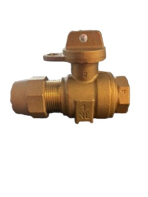 Ford Meter Brass 3/4 Curb Stop Compression Nut | eBay