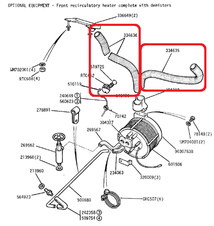 Land Rover Series 1 2 2a Smiths Round Heater Windscreen Demister Vent ...