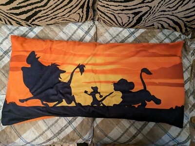 Huge Vintage Lion King Timon And Pumbaa And Simba Throw Pillow. Awesome ...