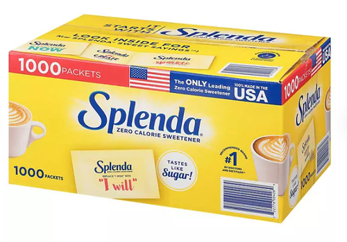 2 Packs Splenda No Calorie Sweetener Portion Packets 1000 ct 2.2 lbs ...