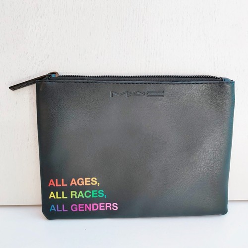 MAC Loves Pride Black Rainbow Makeup Cosmetics Bag / Clutch / Pouch ...