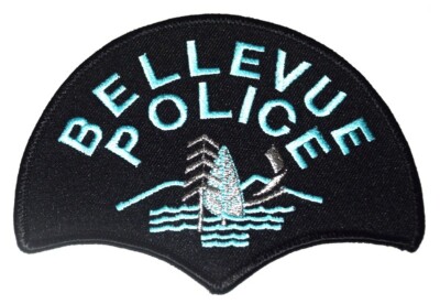 BELLEVUE WASHINGTON WA Sheriff Police Patch MOUNTAINS EVERGREEN TREE ...
