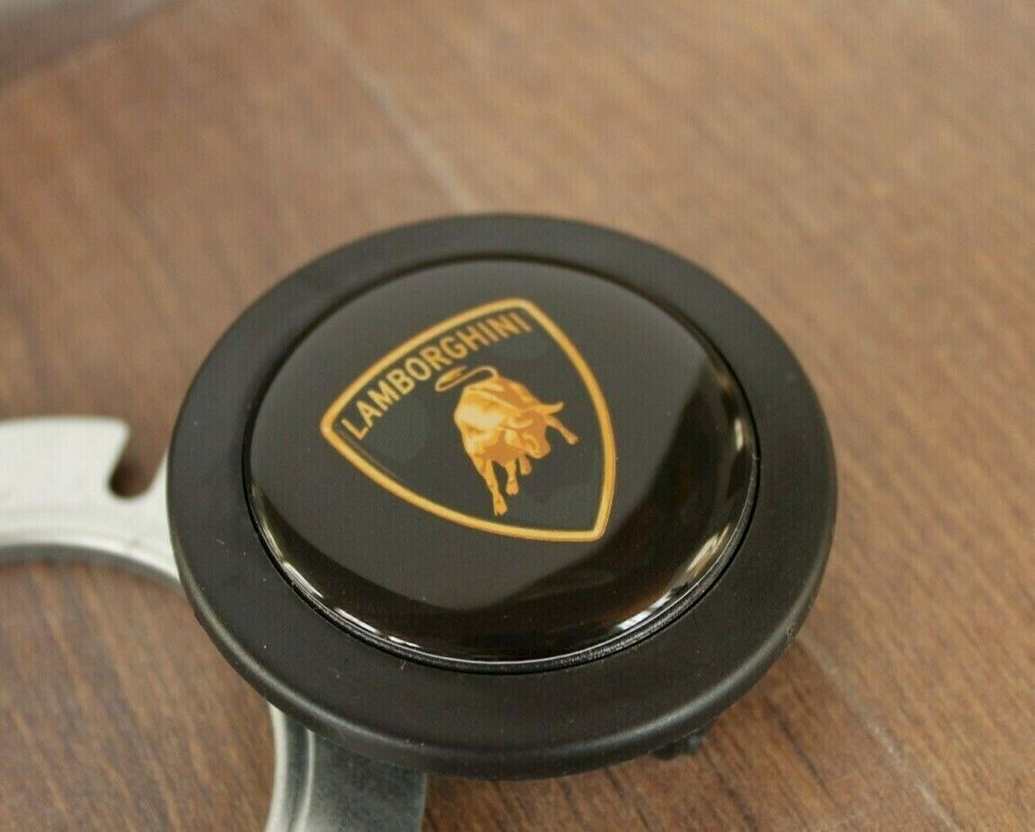 Horn Button fits For LAMBORGHINI Badge Fits MOMO RAID Spaco NRG ...