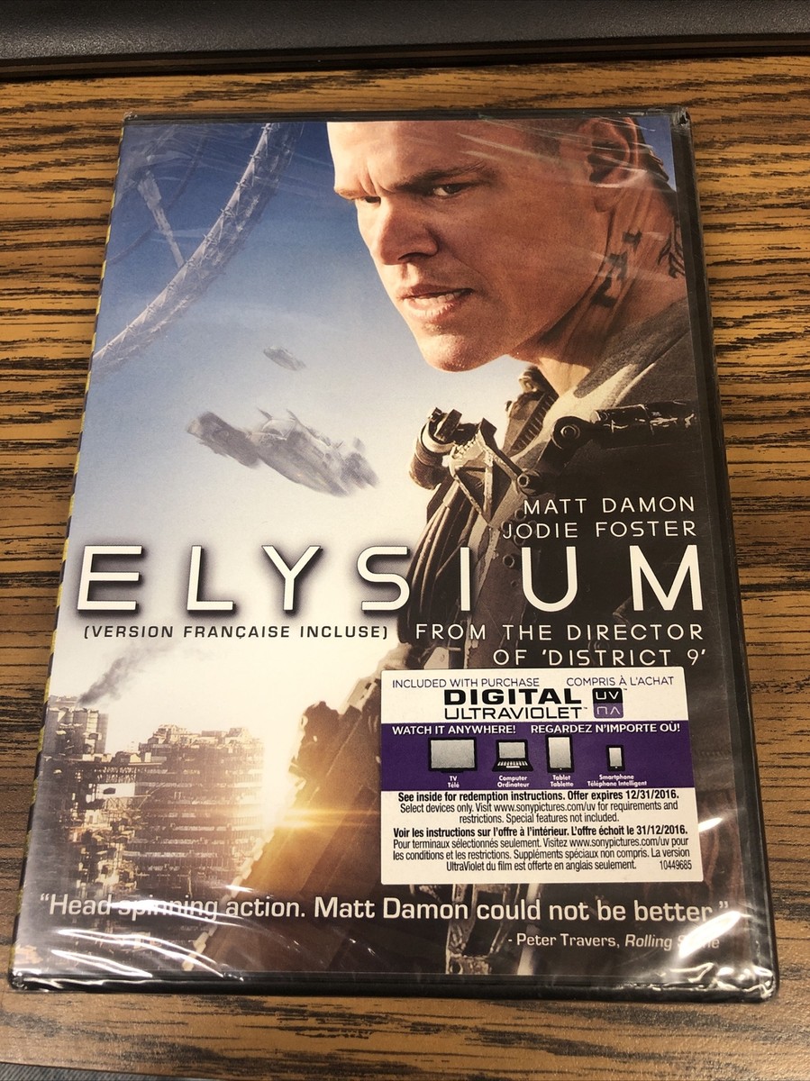 Couverture Du Blu Ray Elysium Elysium En Blu Ray DVD Films