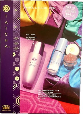 Tatcha Prime + Glow Skincare Trio Holiday Value Set | eBay