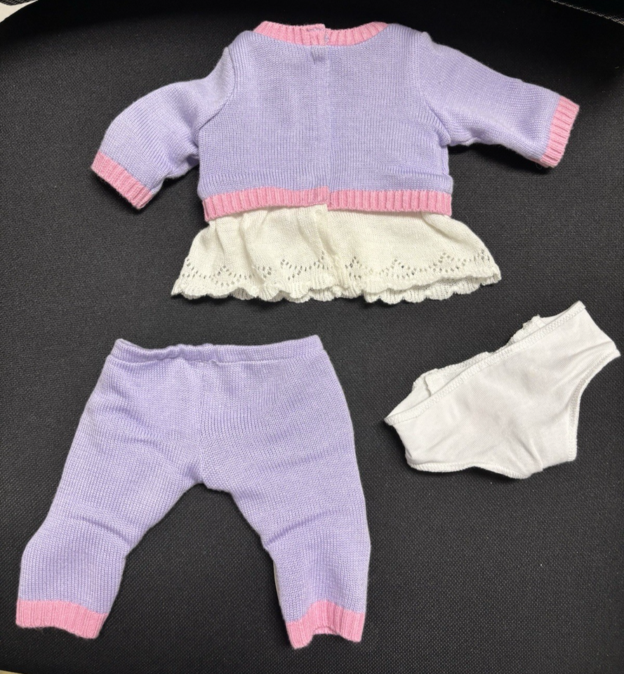 American Girl Bitty Baby Doll's Purple Outfit from 2015 Bringing Home ...