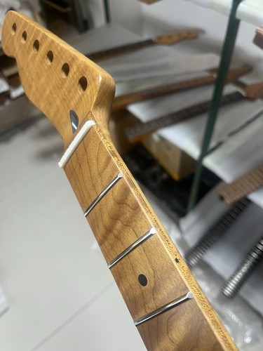 left hand TELE Electric guitar Neck 22Frets Roasted flame Maple handle ...