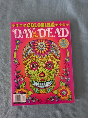 DAY of the DEAD Coloring Book Adult Coloring Magazine 40 Prints to ...