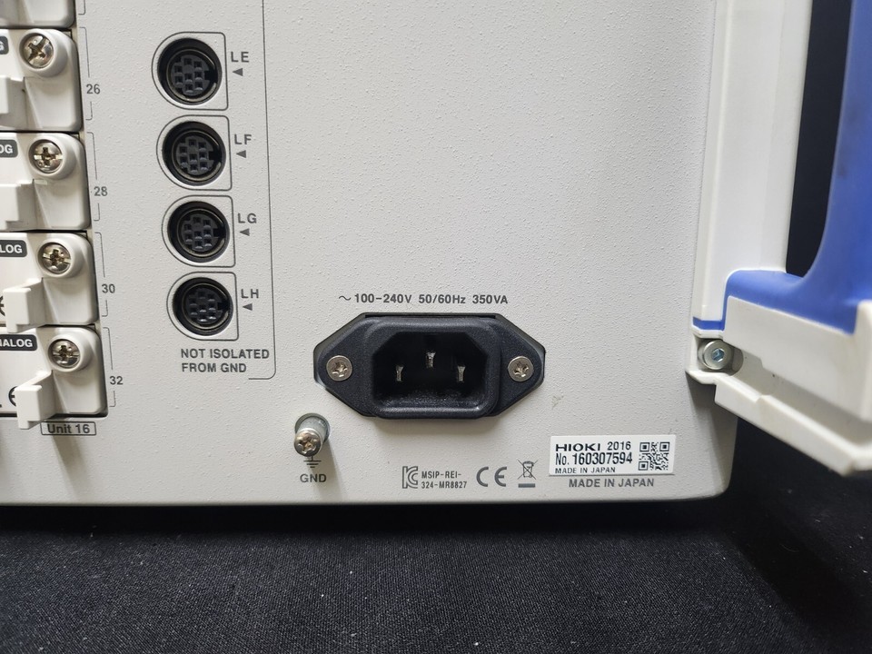 Hioki MR8827 : MEMORY HiCORDER, 8966×16,L9198×32,MR9321-01×8,U8330 ...