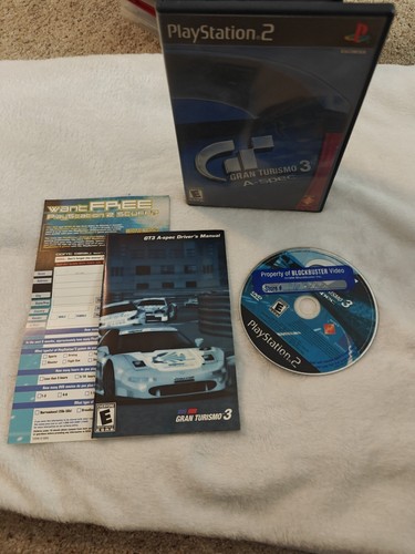 PS2 -CIB- Gran Turismo 3 (Sony Playstation, 2), Blockbuster Copy, Black ...