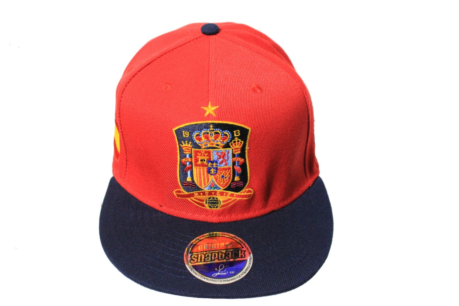 SPAIN Country Flag,National Football Team Flag Embroid. Snapback HIP ...