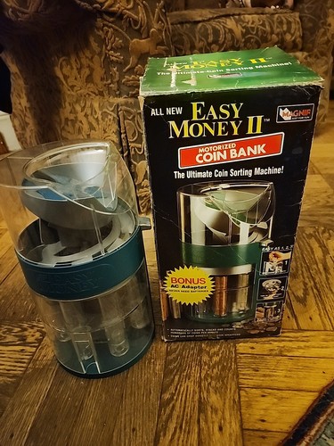 Easy Money II Motorized Coin Bank Sorting Machine Magnif Tested & Works ...