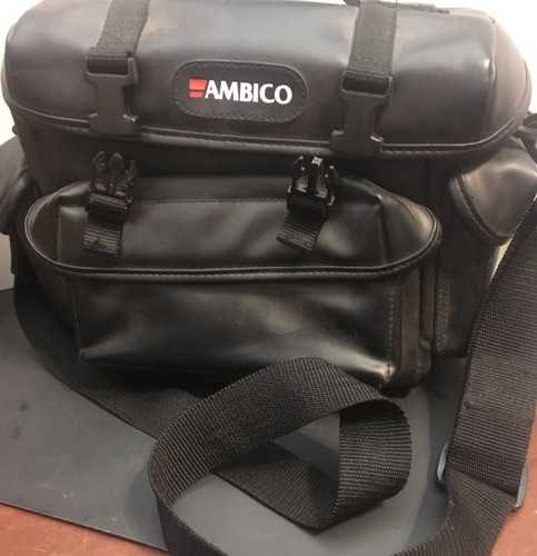 Ambico Black Camera Bag 14w"x9t"x7d" Mint with Strap very Nice ...