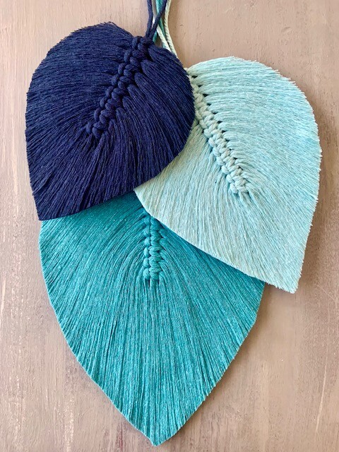 Blue buying Macrame Wall Hanging