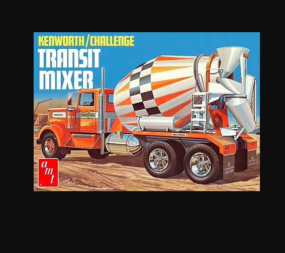AMT 1/25 Kenworth /Challenge Transit Cement Mixer | eBay