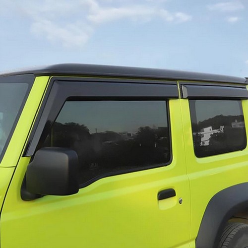 Premium Weathershields fit Suzuki Jimny GJ 2018- Onwards Tinted Black ...