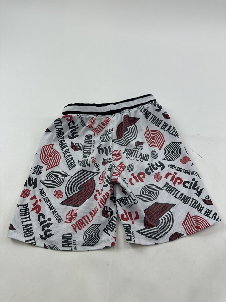 Portland Trail Blazers Shorts Boys L 14-16 All Over Print UNK NBA | eBay