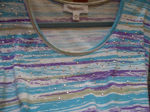 NEW Breckenridge Generous Plus 3X White Turquoise Purple Silver Brad ...