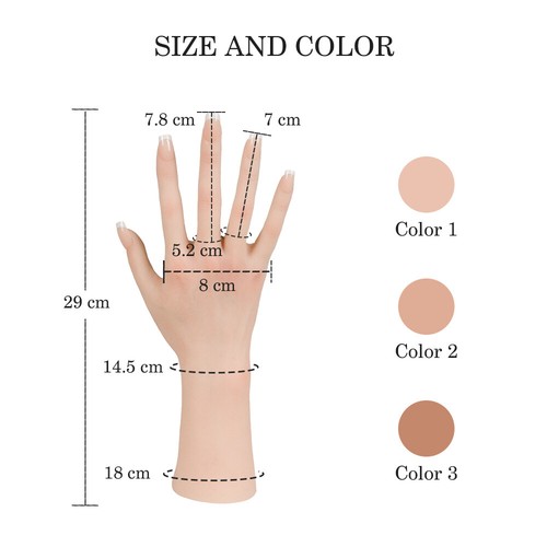 Realistic Silicone Female Hand Model Fake Hand Jewelry Prop Mannequin ...