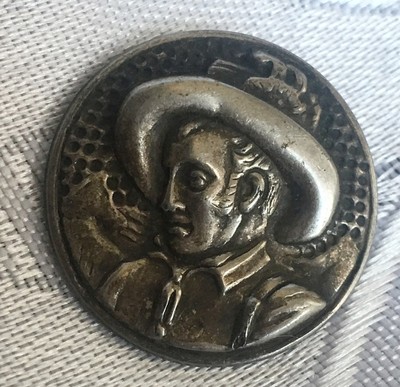 Antique Ges Gesch VW Silver White Metal Germany Button | eBay