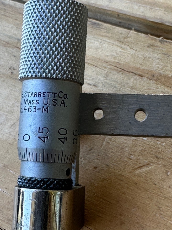 L.S. Starrett Micrometer Head Series 463-M w/Holder Machinist Tool | eBay