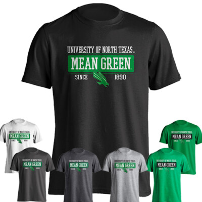 University of North Texas UNT Mean Green Since 1890 Short Sleeve T ...