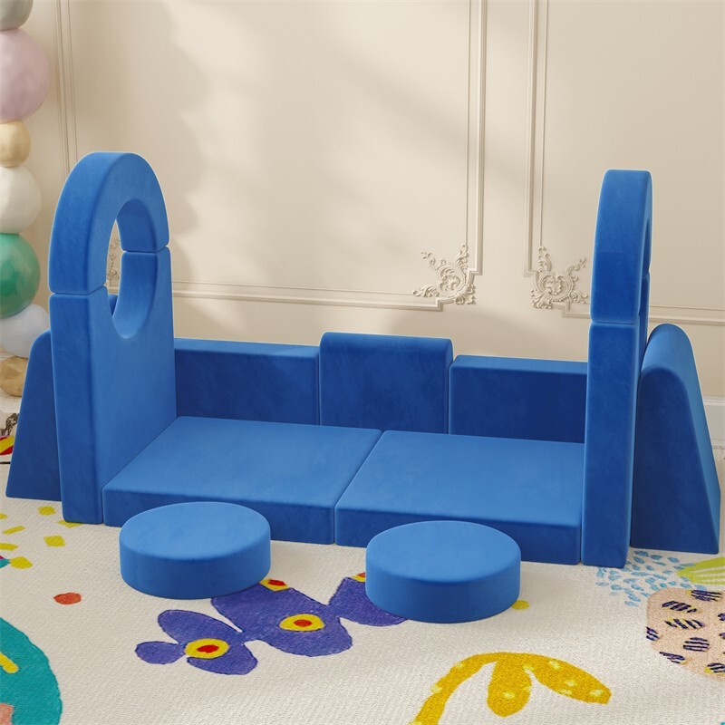 Modular Kids Play Couch for Playroom Bedroom, 13 in 1 sofa, Kids Large ...