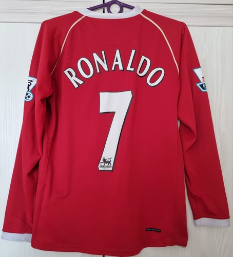 Manchester United 2006 - 2007 Home football Nike Jersey #7 Ronaldo size ...