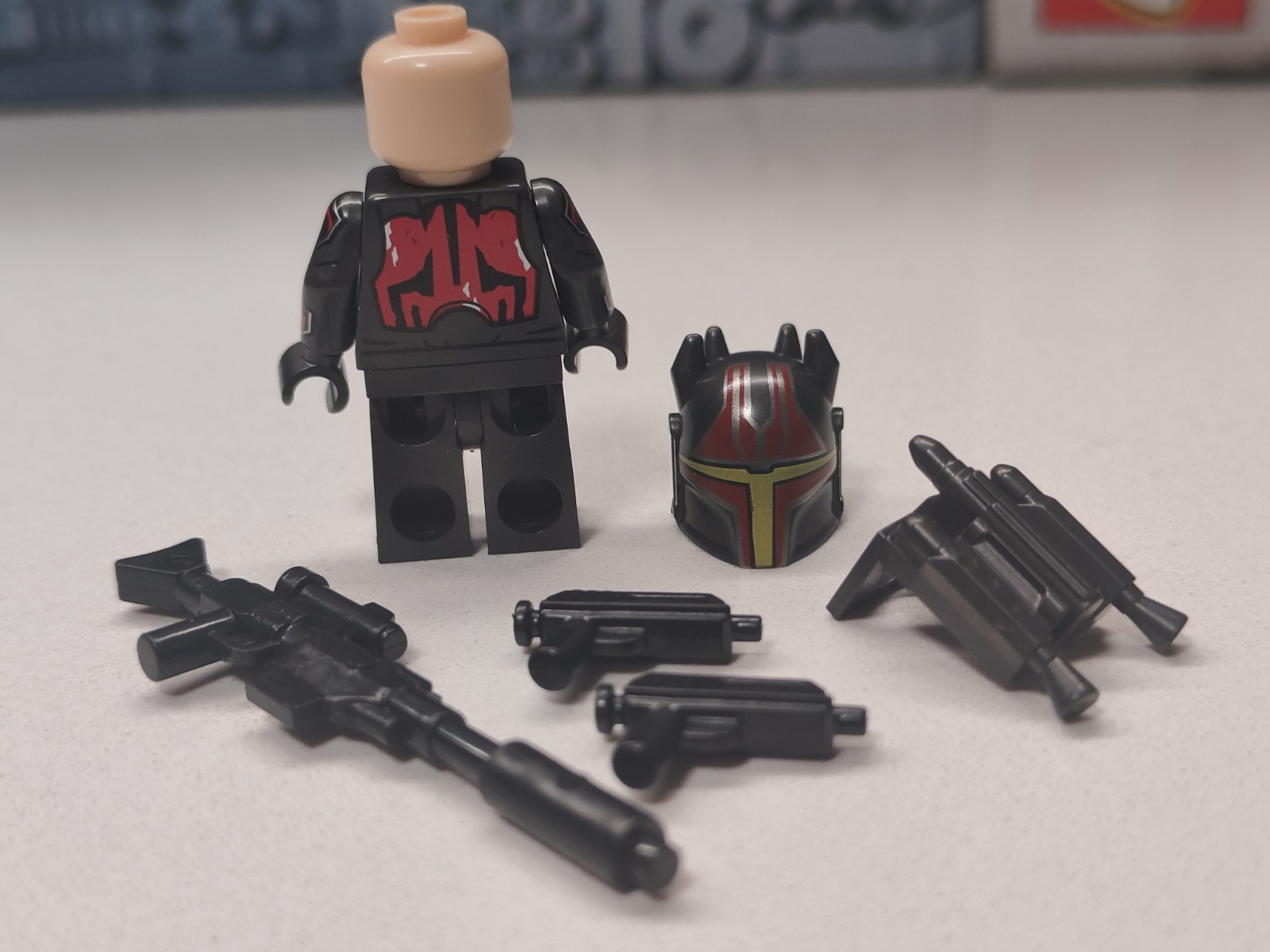 NEW Star Wars Gar Saxon Custom Lego Minifigure Mandalorian Starfighter ...