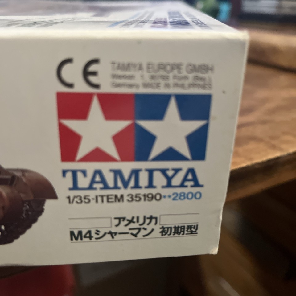 Tamiya 35190 1/35 U.S Medium Tank M4 Sherman Early Production Scale ...