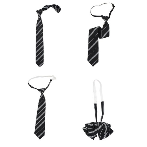 Shirt Tie Female Striped Pattern Bowknot Tie British Style Student ...