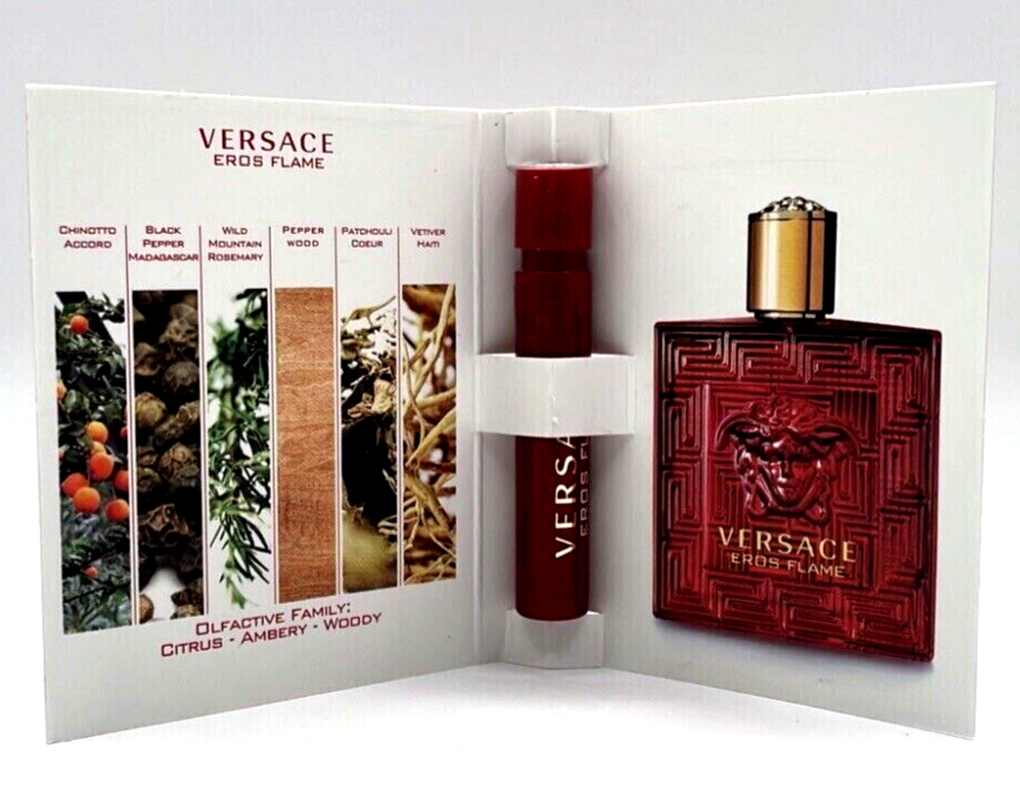 4-PCS Versace Eros Sample Spray Vials Collecrion for Men - NEW FACTORY ...