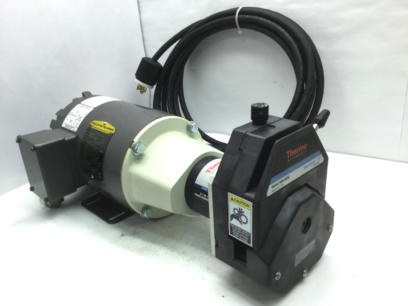 New Thermo Scientific 950-0000 Masterflex Peristaltic Pump, Baldor ...
