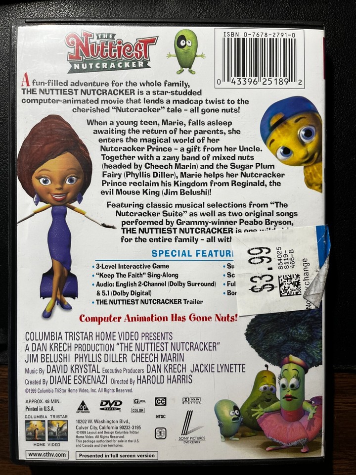 The Nuttiest Nutcrackers Very Good DVD A Nutty Twist On A Classic Tale ...
