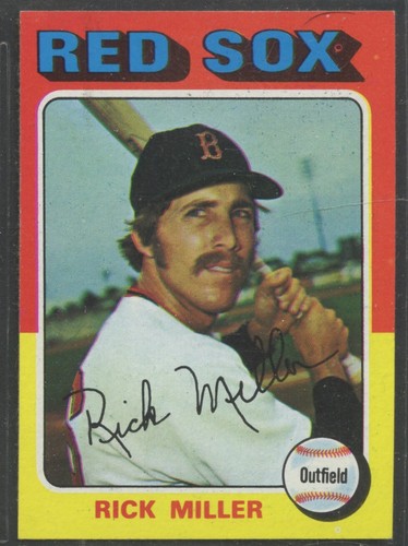 1975 Topps #103 Rick Miller Boston Red Sox | eBay